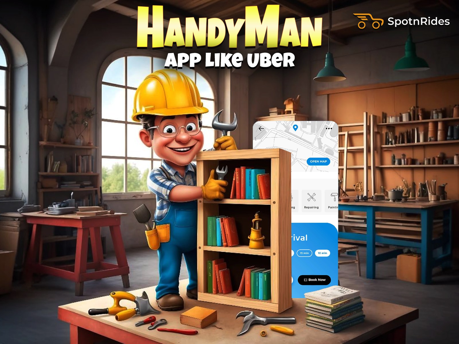 Uber for Handyman App by SpotnRides – All-in-One Home Service Platform ...
